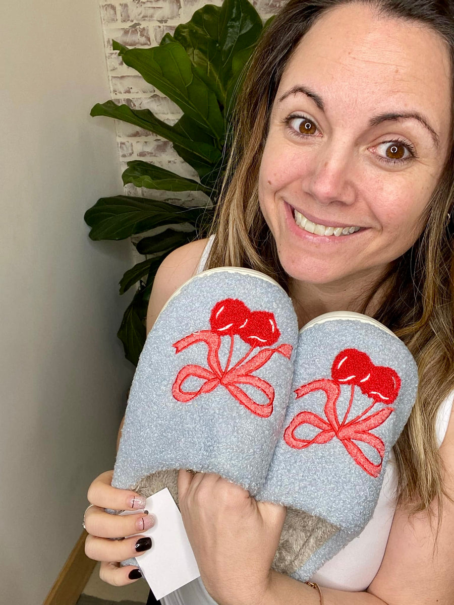Cherry Slippers – GiGi's Emporium