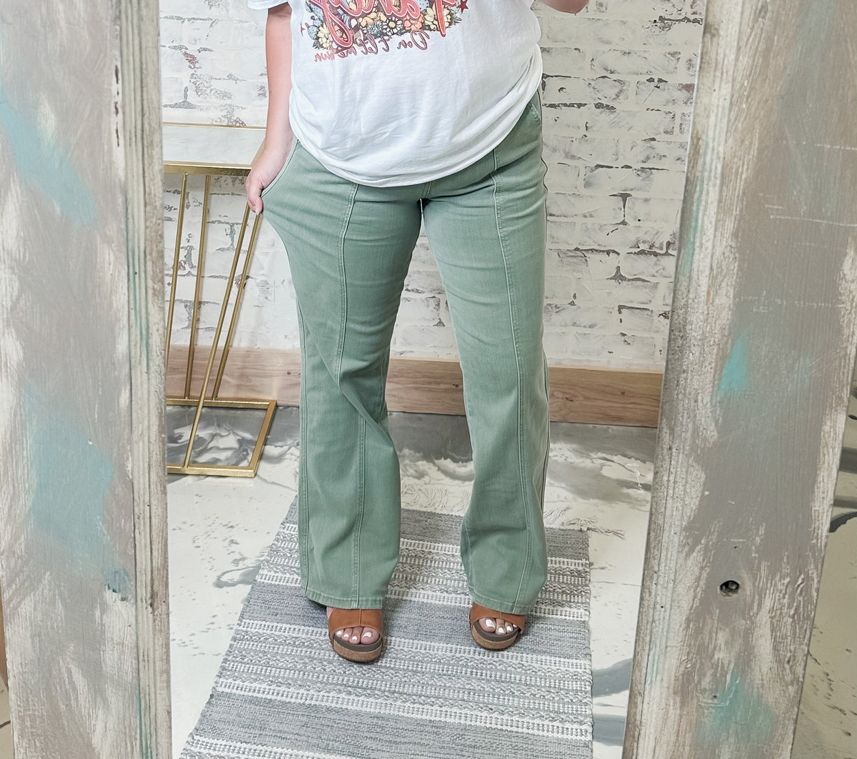 Judy Blue HW Olive You Straight Fit – GiGi's Emporium