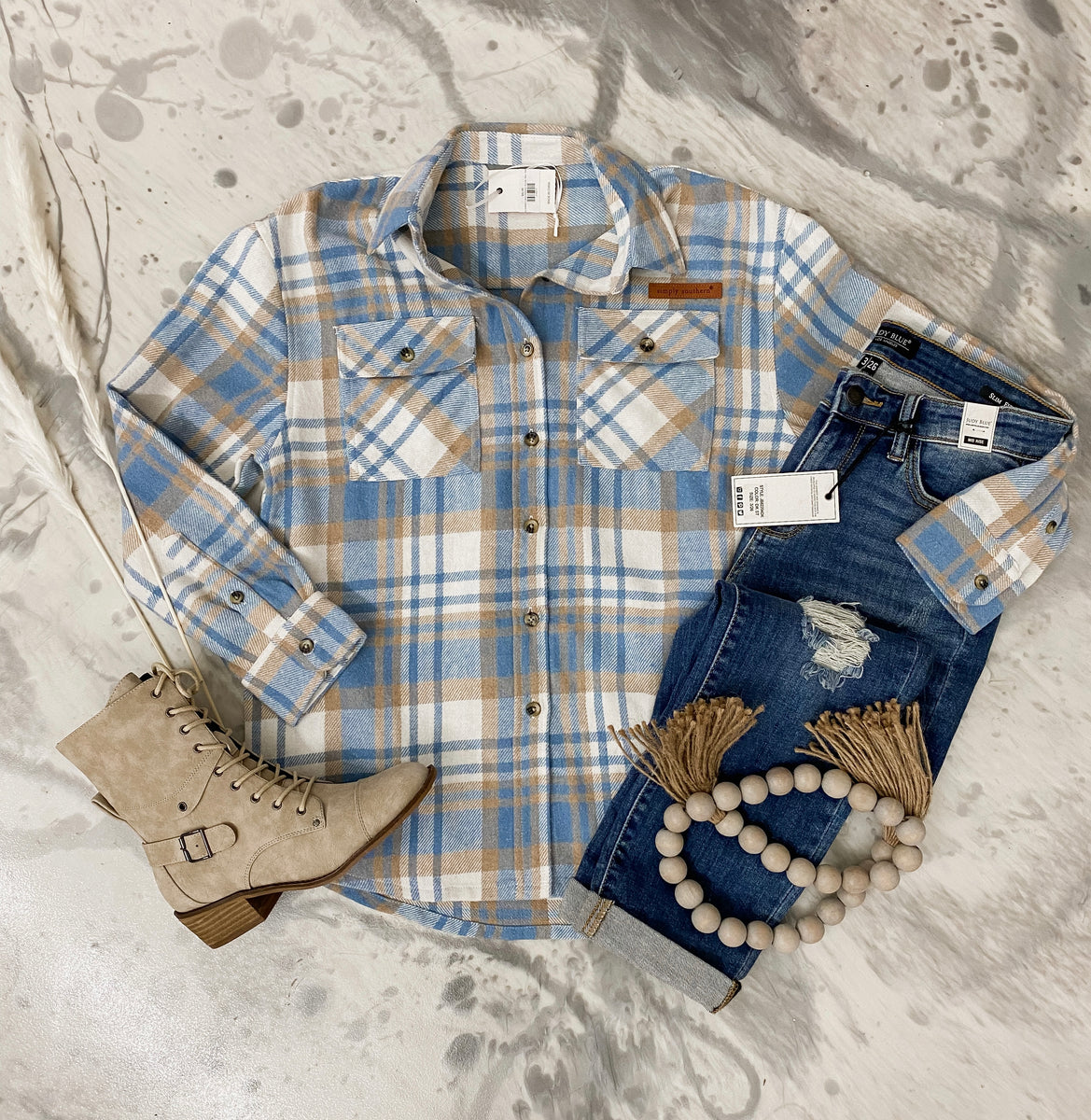 Simply Southern Lighten Perfection Shacket – GiGi's Emporium