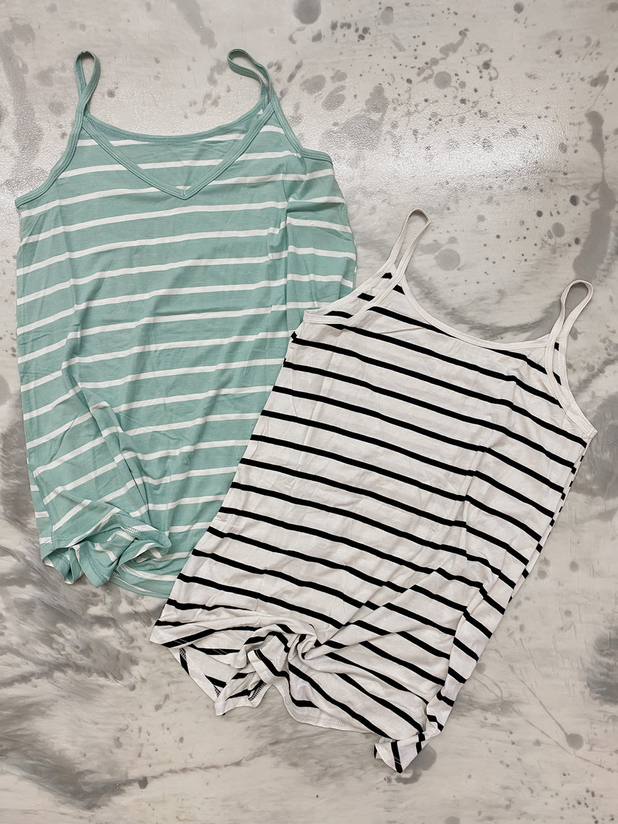 Take it Reversible Tank Stripes – GiGi's Emporium